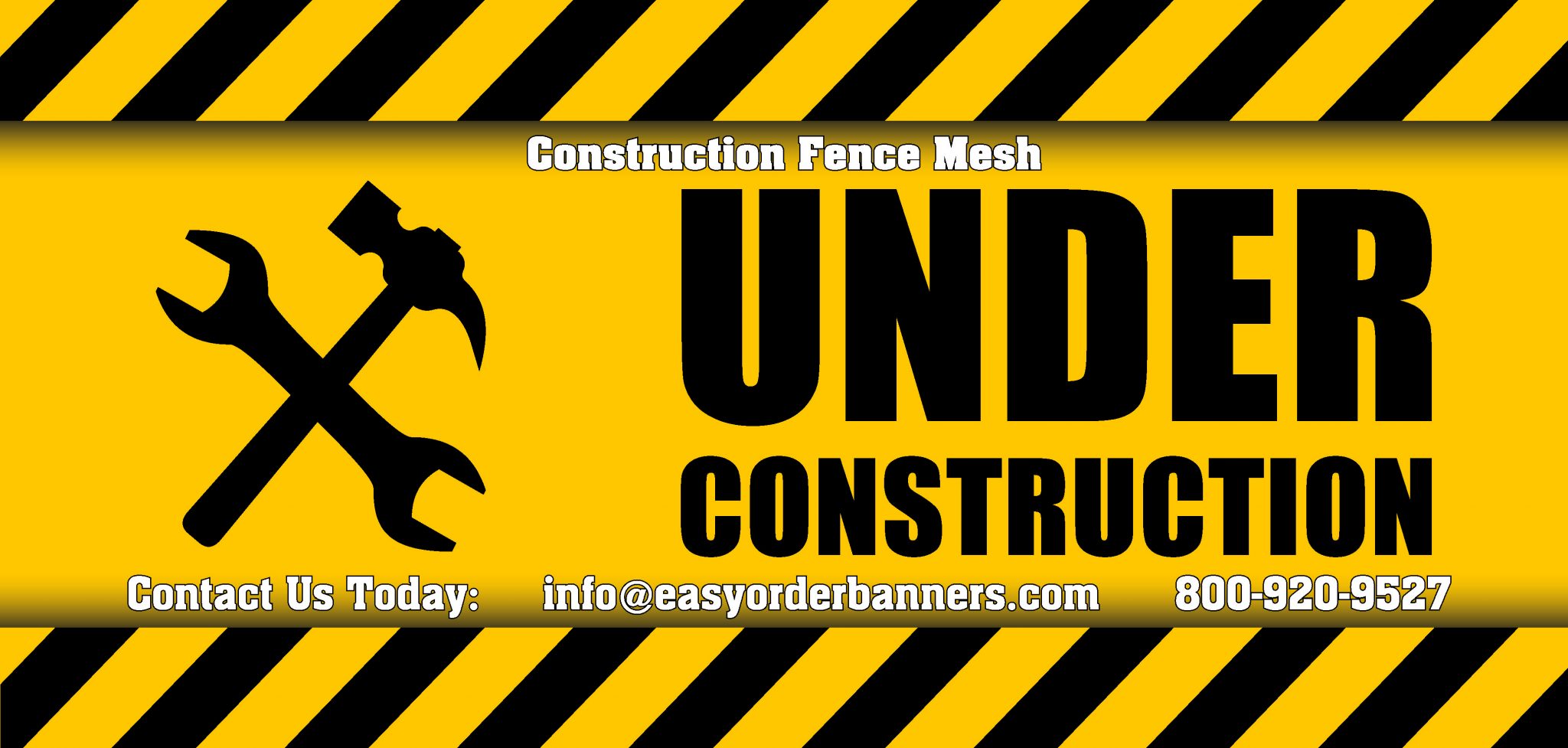 Construction Banners | Construction Work Fence Banner Printing Services ...